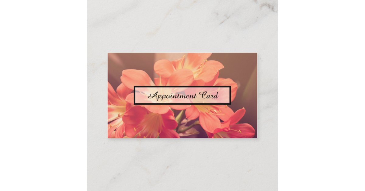 beautiful flowers appointment reminder | Zazzle