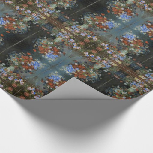 Beautiful Flowers in a Vase Wrapping Paper | Zazzle
