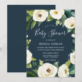 Beautiful Flowers Turquoise Baby Shower Invite | Zazzle