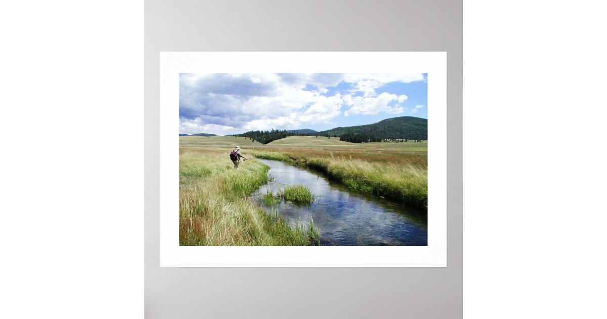 Beautiful Fly Fishing Poster | Zazzle