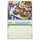 Beautiful Food Kitchen Chef Cooking Monthly Calendar | Zazzle