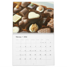 Beautiful Food Kitchen Chef Cooking Monthly Calendar | Zazzle