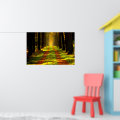 Beautiful Forest Path Road Poster | Zazzle