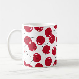 Beautiful Fresh Red Cherry Themed Coffee Mug | Zazzle