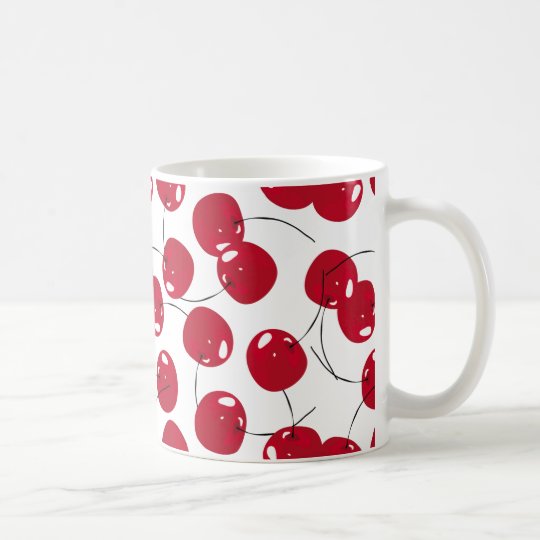 Beautiful Fresh Red Cherry Themed Coffee Mug | Zazzle.com