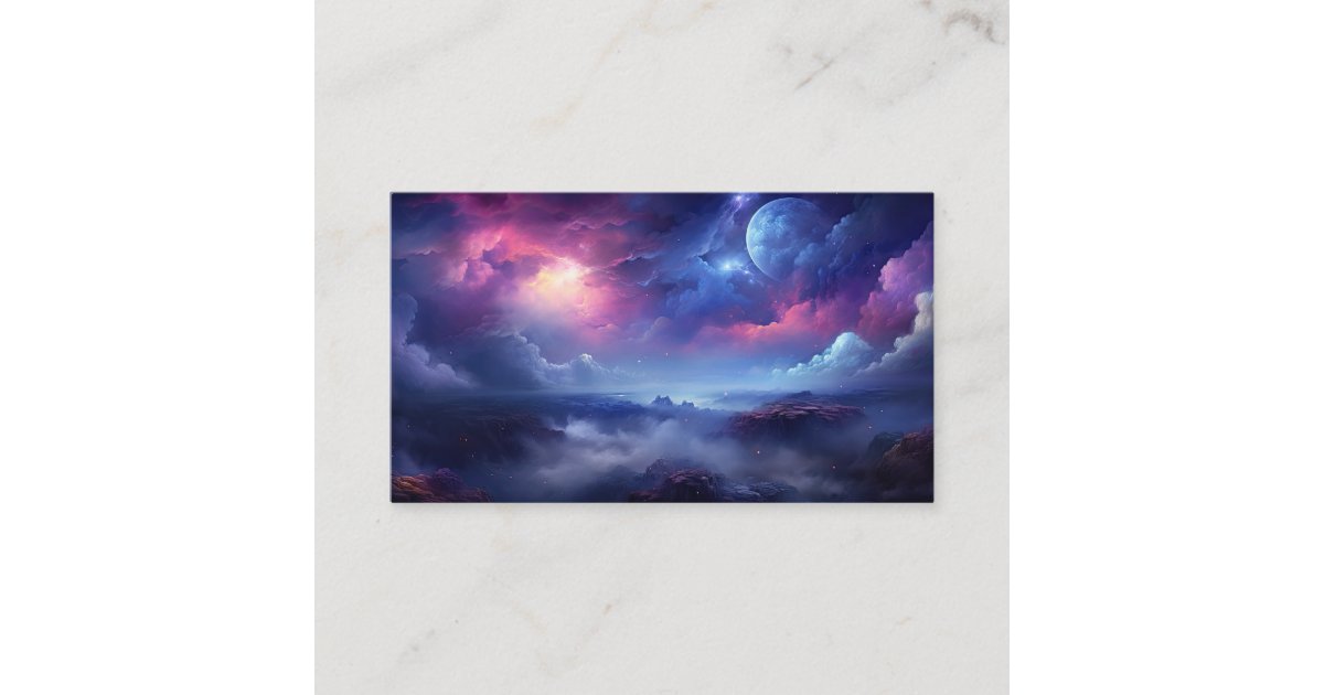 Beautiful Galaxy Outer Space Cosmic Universe Business Card | Zazzle