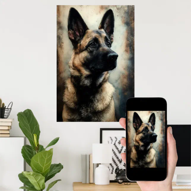 Beautiful German Shepherd Poster | Zazzle