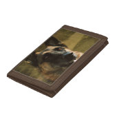 Beautiful German Shepherd with Adoring Eyes Photo Trifold Wallet | Zazzle