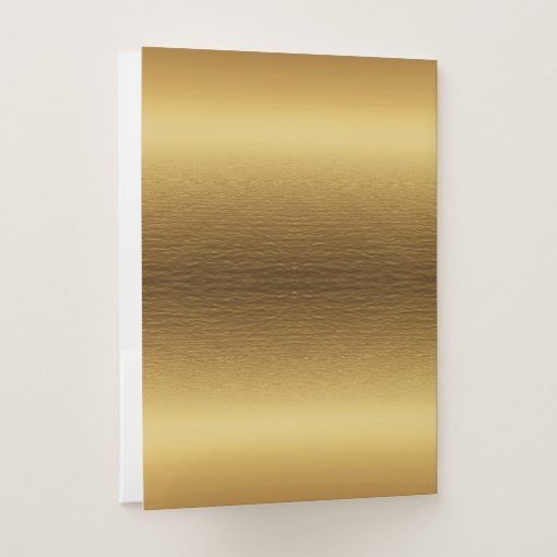 Beautiful Golden Brown Pocket Folder | Zazzle