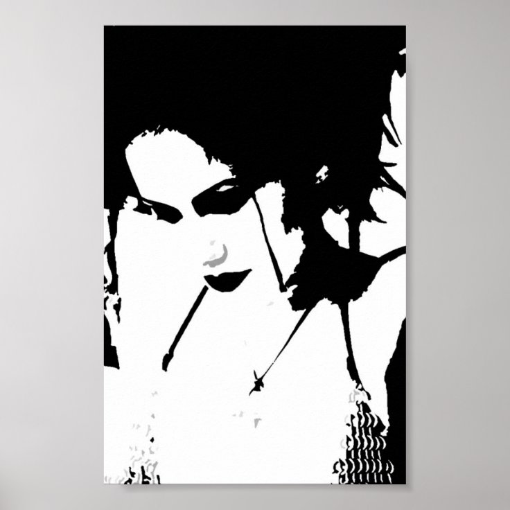 Beautiful Goth Poster | Zazzle