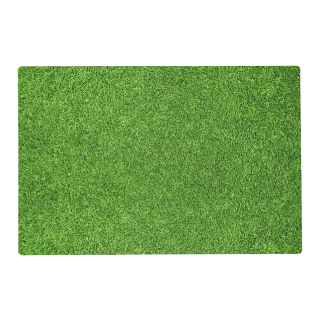 Beautiful green grass texture from golf course placemat | Zazzle