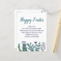 Beautiful Happy Easter John 3:16 Bible Verse Postcard | Zazzle