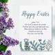 Beautiful Happy Easter John 3:16 Religious Floral Holiday Card | Zazzle