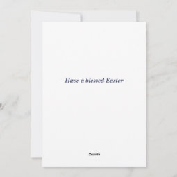 Beautiful Happy Easter John 3:16 Religious Floral Holiday Card | Zazzle