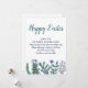 Beautiful Happy Easter John 3:16 Religious Floral Holiday Card | Zazzle