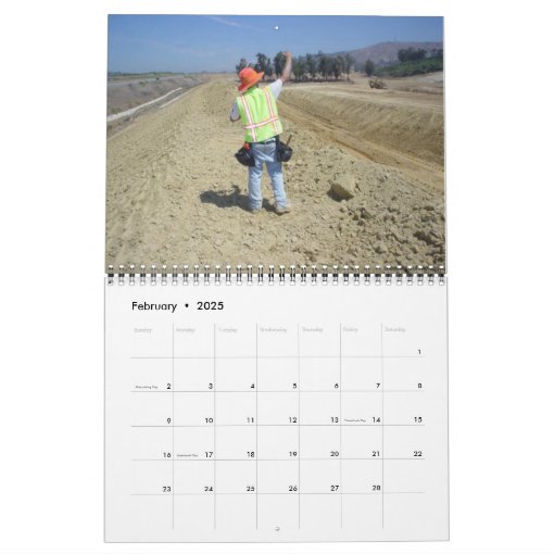 Beautiful Heavy equipment calendar | Zazzle