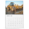 Beautiful Heavy equipment calendar | Zazzle