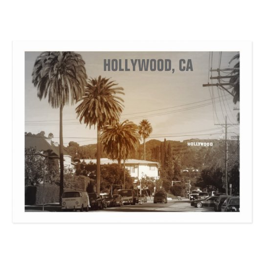 Beautiful Hollywood Postcard! Postcard | Zazzle.com