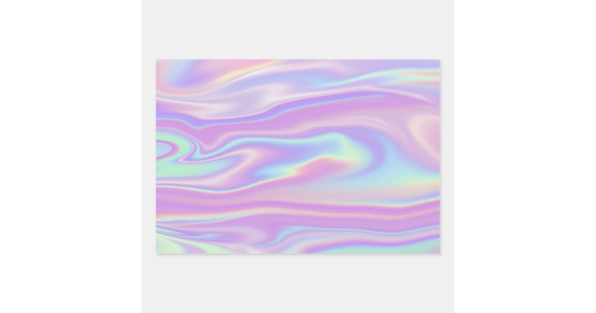 Beautiful Holographic Wrapping Paper | Zazzle