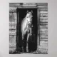 Beautiful Horses Black and White Rustic Farmhouse Poster | Zazzle