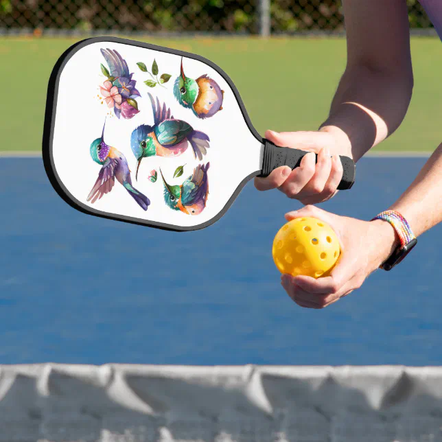 Beautiful Hummingbirds for Bird Lovers on Pickleball Paddle | Zazzle