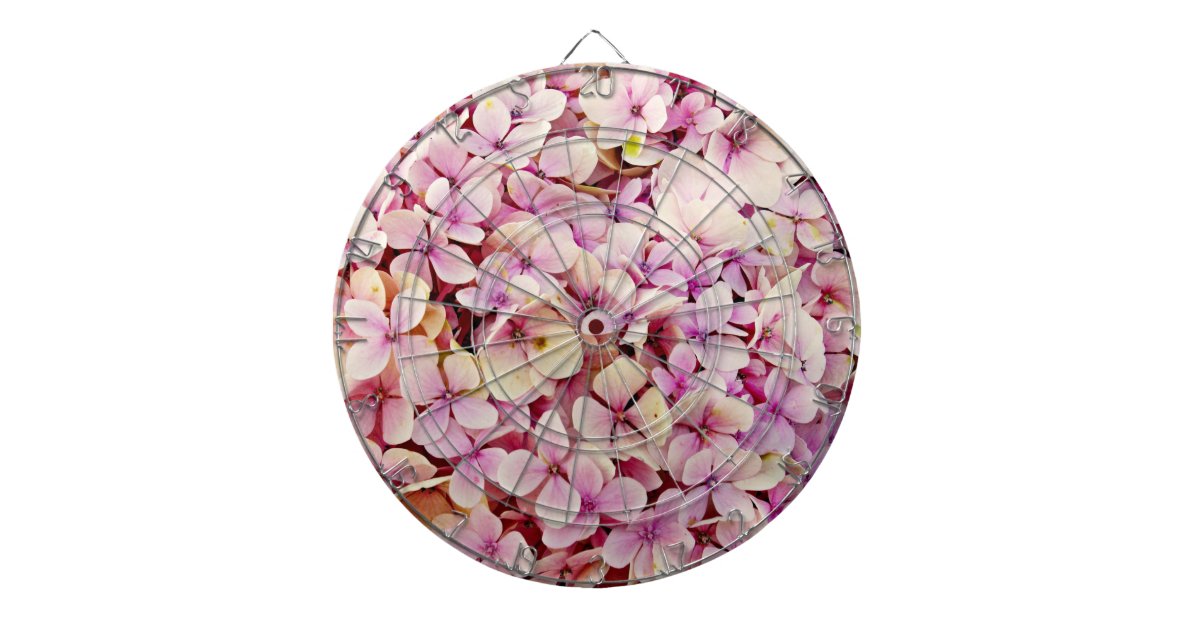 Beautiful Hydrangea Flowers Dart Board | Zazzle