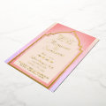 Beautiful Indian Mimosas and Samosas Bridal Brunch Foil Invitation | Zazzle
