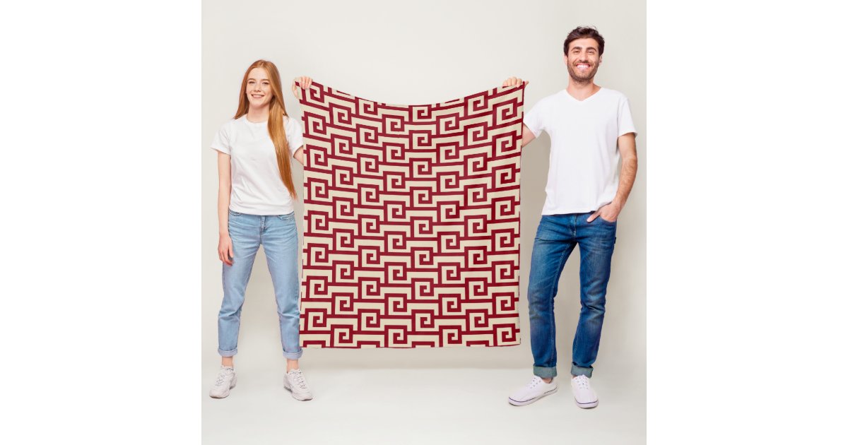 Beautiful Inka Geometric Pattern Fleece Blanket | Zazzle
