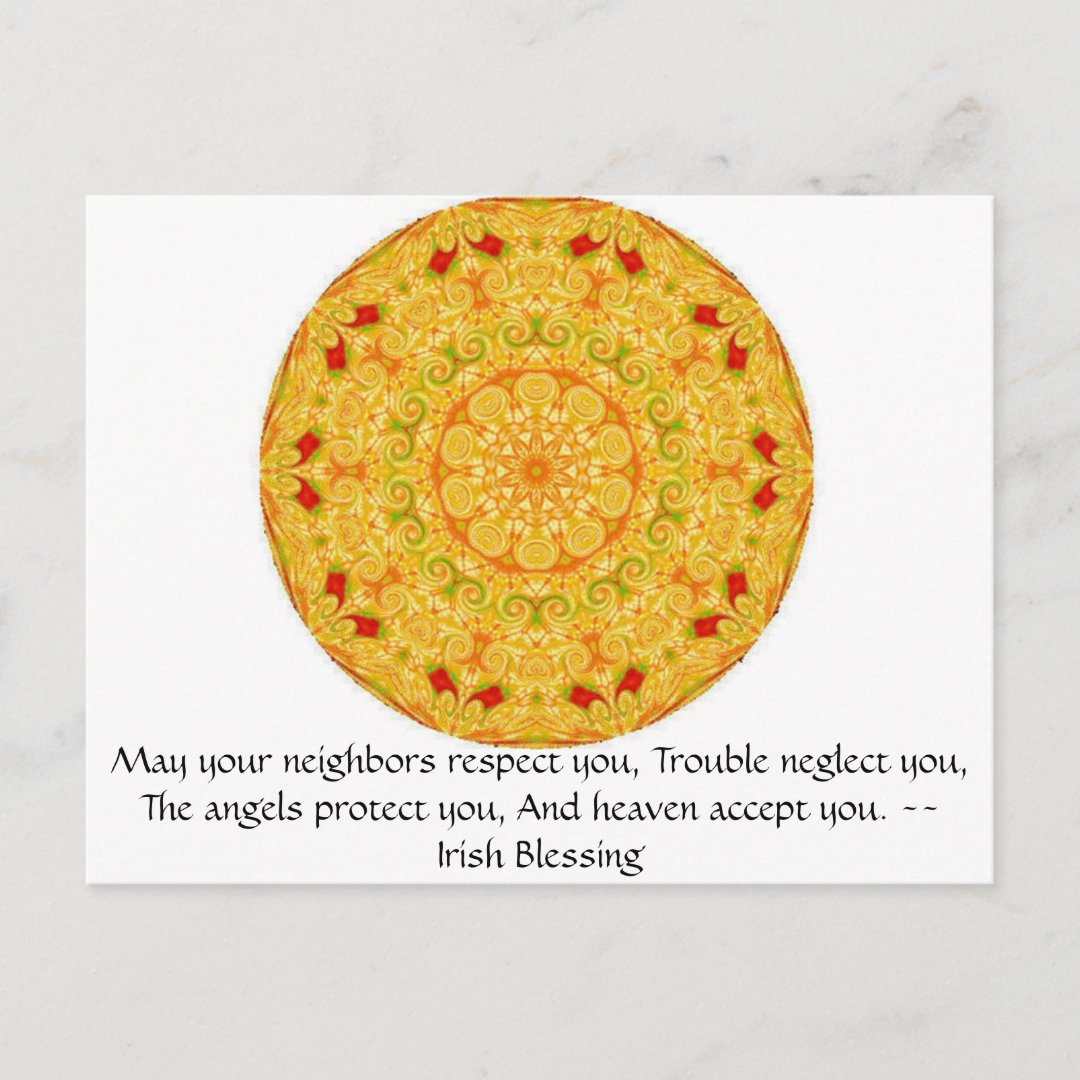 Beautiful Irish Blessing - IRELAND Postcard | Zazzle