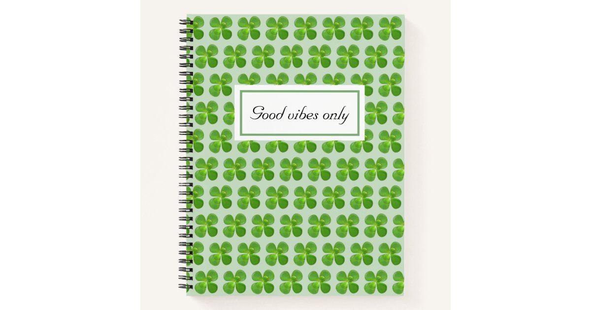 Beautiful Jade Tree Green Leaves on Light Green Notebook | Zazzle
