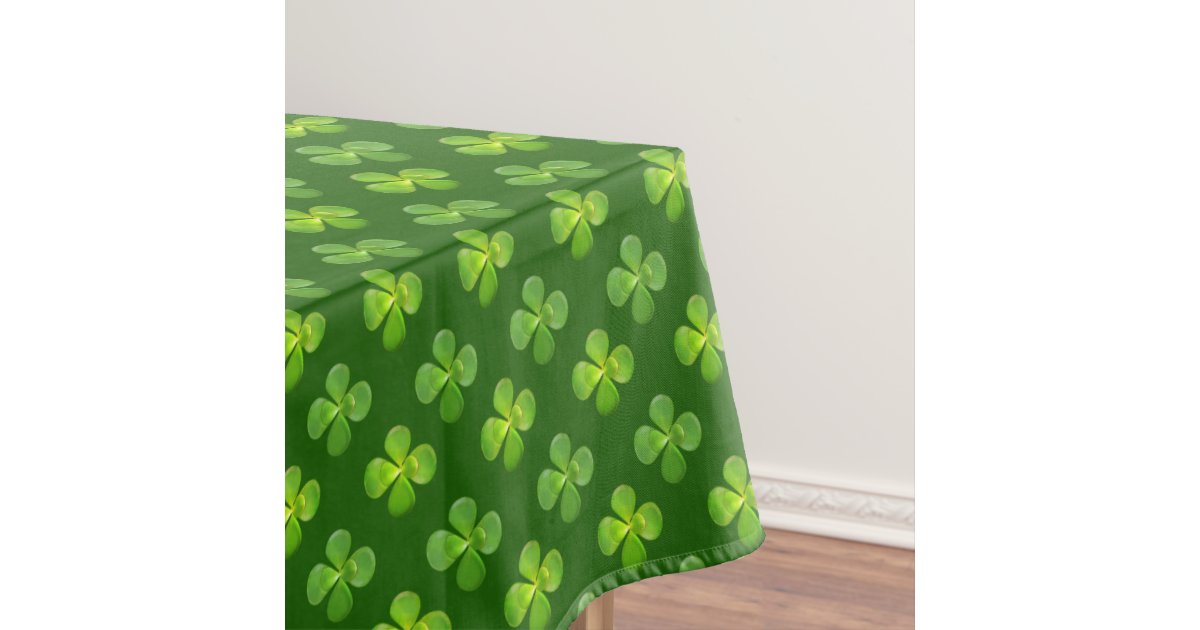 Beautiful Jade Tree Green Leaves Tablecloth | Zazzle