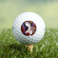 Beautiful Japanese Girl Gothic Fantasy Triptych Golf Balls | Zazzle