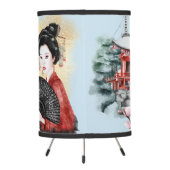 Beautiful Japanese Pagoda Geisha Girl Tripod Lamp | Zazzle