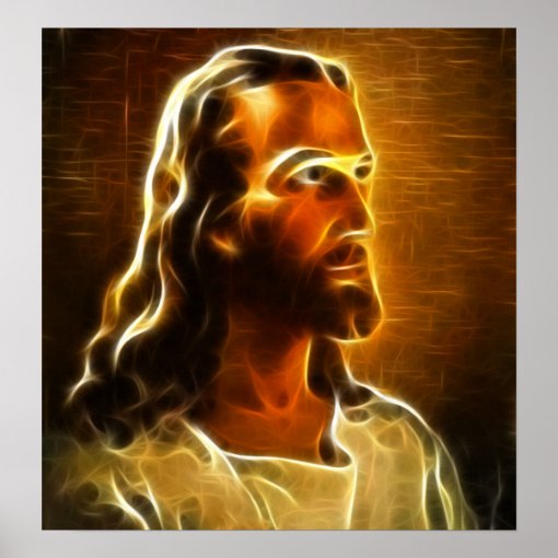 Beautiful Jesus Portrait Poster | Zazzle