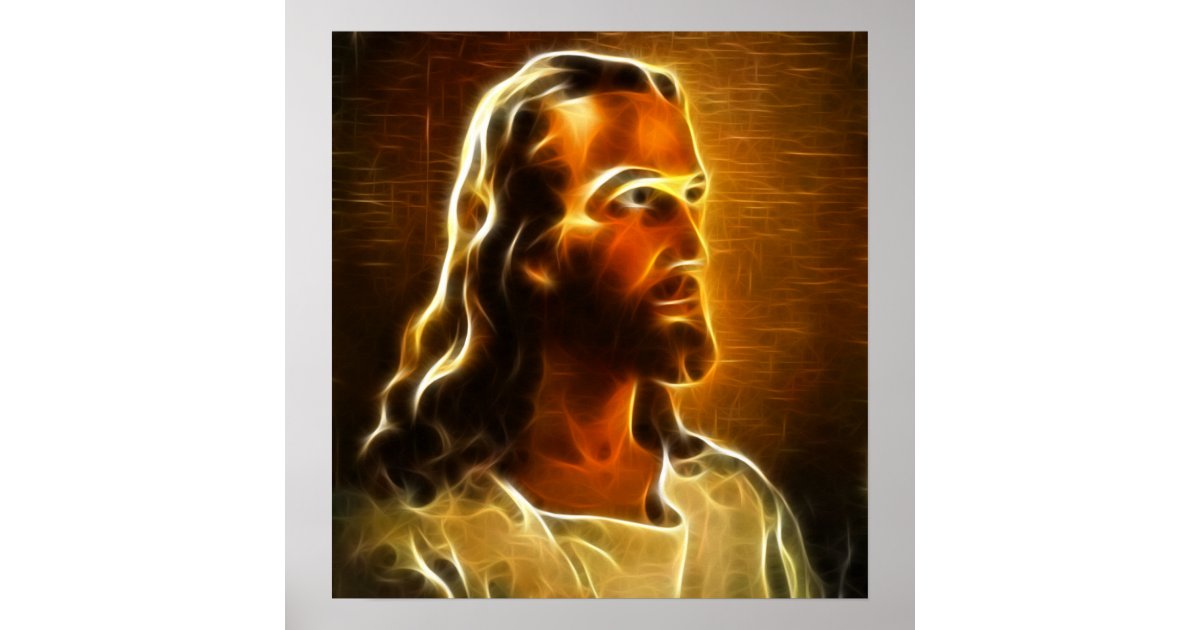 Beautiful Jesus Portrait Poster | Zazzle
