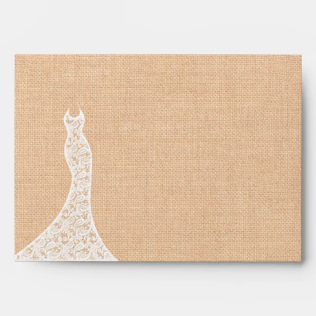 Beautiful Lace Bridal Shower Envelope | Zazzle