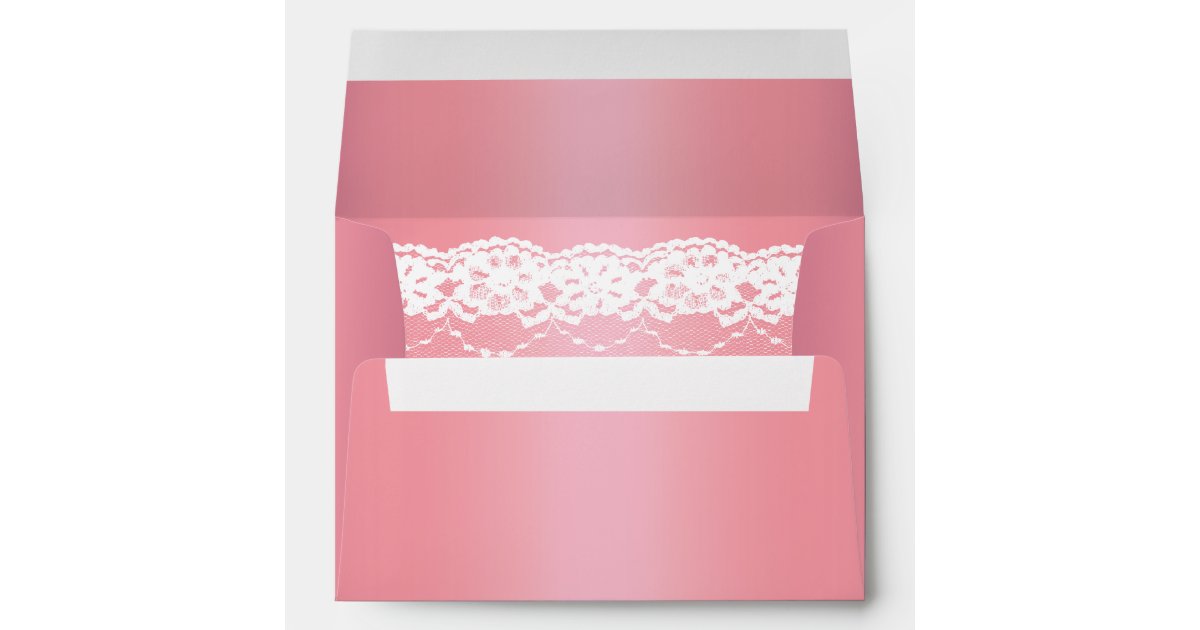 Beautiful Lacy Baby Shower Invitation Envelope | Zazzle.com