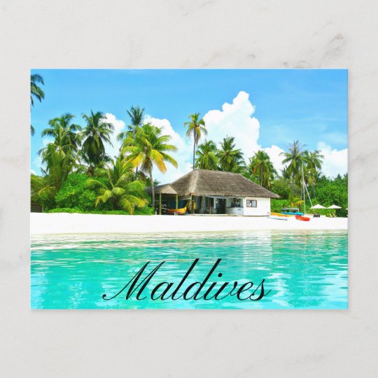Beautiful Landscape Of Maldives Postcard | Zazzle.com