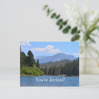 beautiful landscape picture graduation party invitation postcard | Zazzle