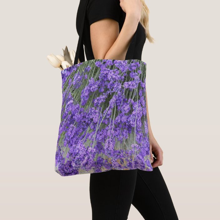 Beautiful Lavender Blooms Floral Tote Bag | Zazzle.com