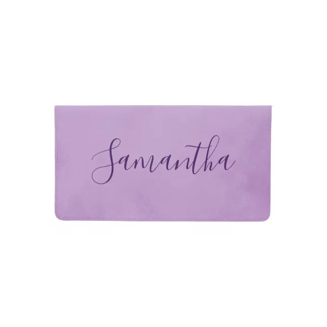 Beautiful Lavender Checkbook Cover | Zazzle
