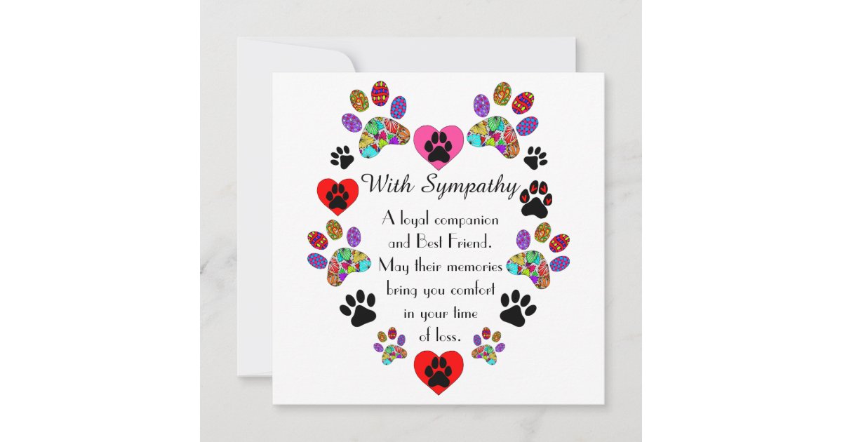 Extraordinary Sympathy Card For Loss Of Dog Gallery