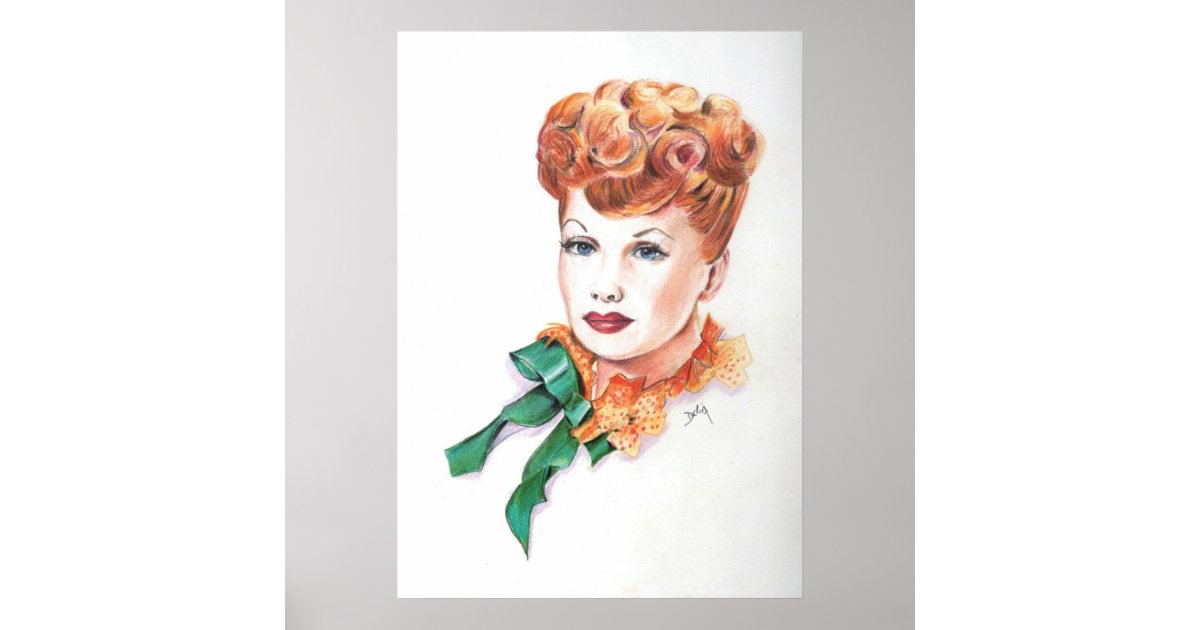 Beautiful Lucille Ball Lucy Poster | Zazzle