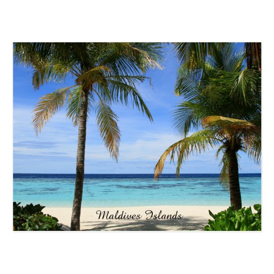 Beautiful Maldives Islands Postcard | Zazzle.com