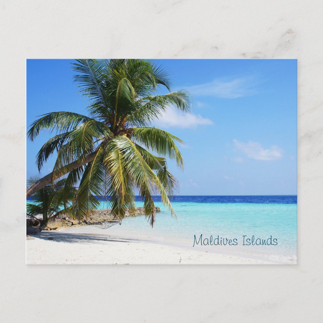 Beautiful Maldives Islands Postcard | Zazzle