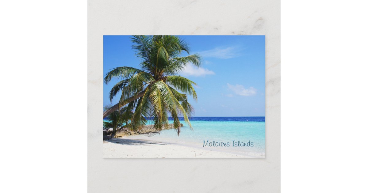 Beautiful Maldives Islands Postcard | Zazzle