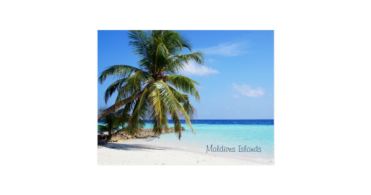Beautiful Maldives Islands Postcard | Zazzle.com
