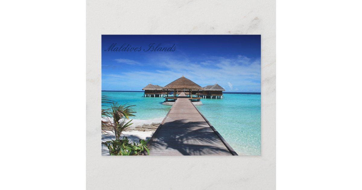 Beautiful Maldives Islands Postcard | Zazzle