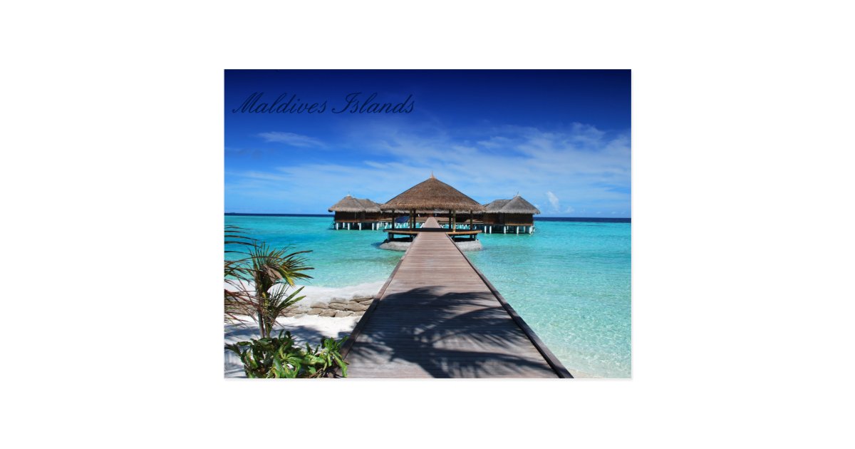 Beautiful Maldives Islands Postcard | Zazzle.com