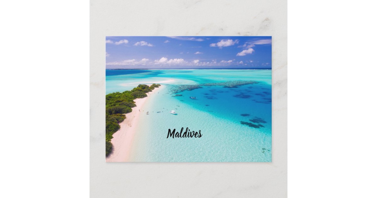 Beautiful Maldives Postcard | Zazzle